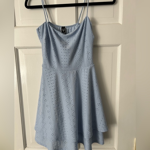 Windsor | Dresses | Windsor Light Blue Eyelet Dress | Poshmark